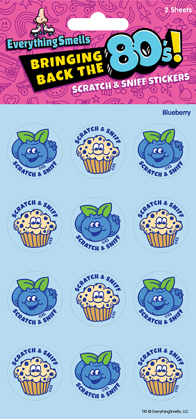 Blueberry & Blueberry Muffin EverythingSmells Scratch & Sniff Stickers ...