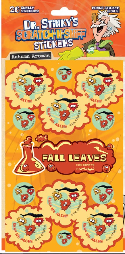 Fall Leaves Dr. Stinky Scratch-N-Sniff Stickers | EverythingSmells