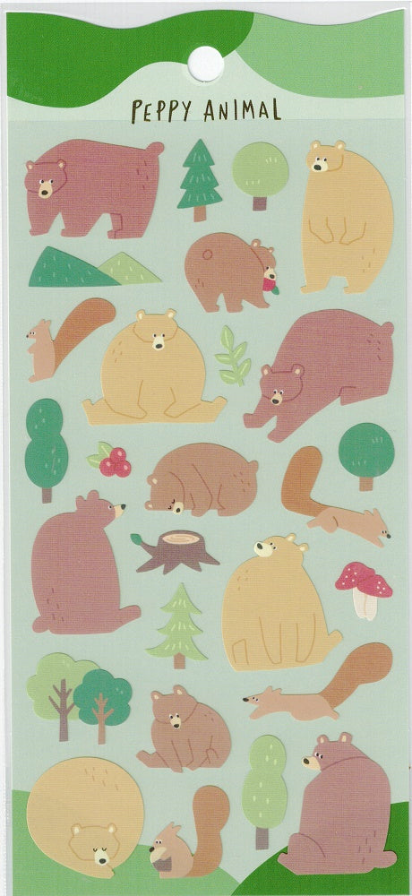 Peppy Animal Stickers by Mind Wave - Bears | EverythingSmells