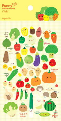 Puffy Stickers | vegetable | EverythingSmells