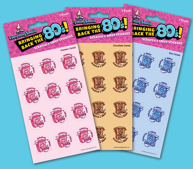 Monster Cereal EverythingSmells 80's Scratch & Sniff Stickers Set ...