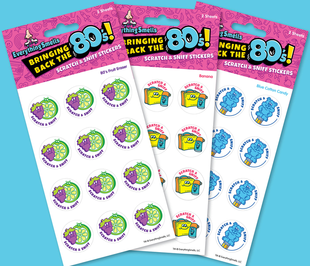 School Supplies EverythingSmells 80's Scratch & Sniff Stickers Set ...